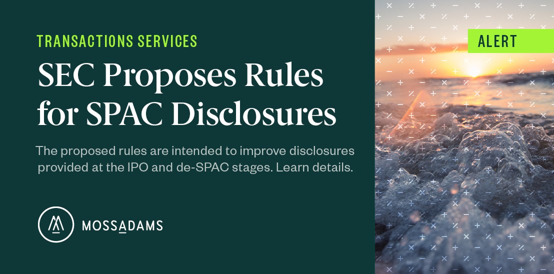 SEC Proposes New SPAC Disclosures