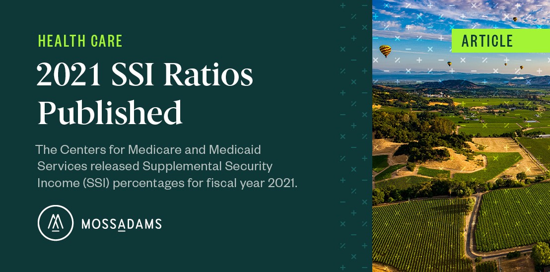 2021 Supplemental Security Income Ratios Released