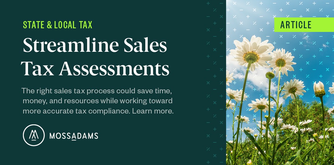 Sales Tax Assessment
