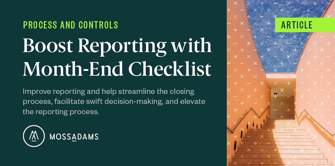 Month-End Close Checklist for Efficient Reporting